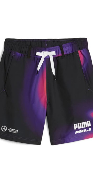 PUMA - Mad Dog Jones x Mercedes-AMG F1 Woven Shorts in Sheen Green