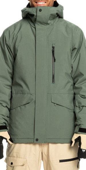 Quiksilver - Mission Solid Waterproof Jacket in Laurel Wreath