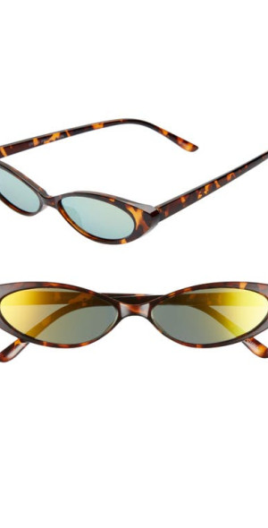 Rad + Refined - Rad + Refined Oval Sunglasses in Tortoise