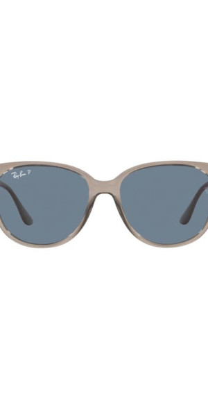 Ray-Ban - 54mm Polarized Square Sunglasses in Transparent Grey /Dark ...