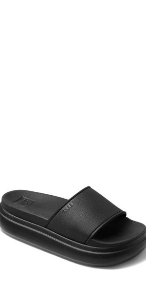 Reef - Bondi Platform Slide Sandal in Black/Black