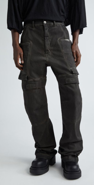 Rick Owens - Stefan Baggy Cargo Pants in Dark Dust at Nordstrom, Size 34