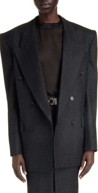 exaggerated shoulder blazer