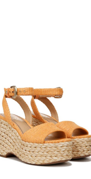 Sam Edelman - April Platform Wedge Espadrille Sandal in Marigold