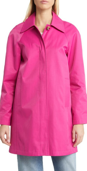Sam Edelman - Mac Water Repellent Cotton Blend Raincoat in Ultra ...