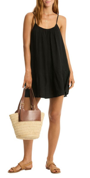 Sea Level - Sunset Cover-Up Sundress in Black