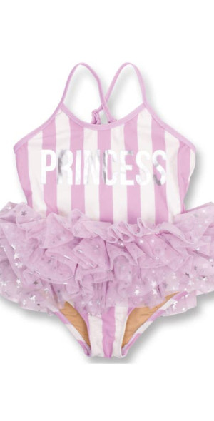 Shade Critters - Kids' Princess Stripe Tutu One-Piece Swimsuit in ...