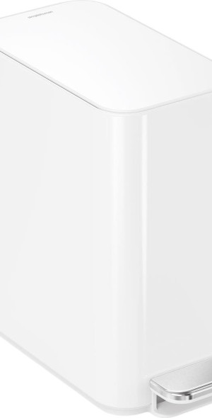 simplehuman - 5L Slim Step Trash Can in White at Nordstrom