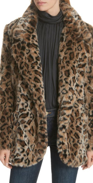Smythe - Leopard Print Faux Fur Coat at Nordstrom