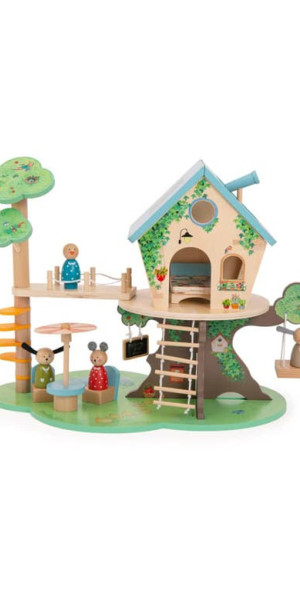 Speedy Monkey - The Big Family Wooden Treehouse in Multi Color