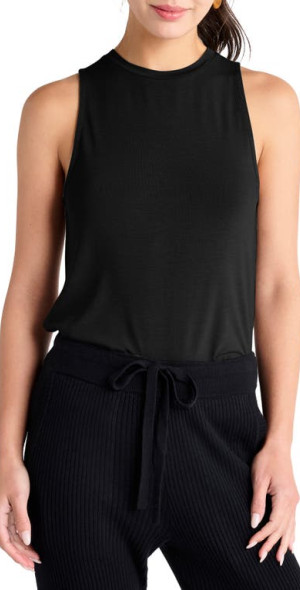 Splendid - Curve Hem Tank in Black