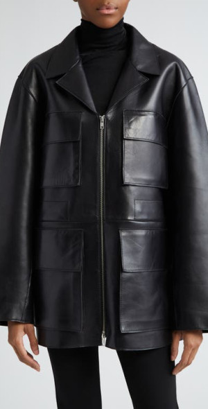 Stand Studio - Rumi Lambskin Leather Jacket in Black