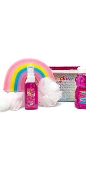 Sunshine & Glitter - Kids' Beary Bubbly Bubble Bath Gift Set in Pink