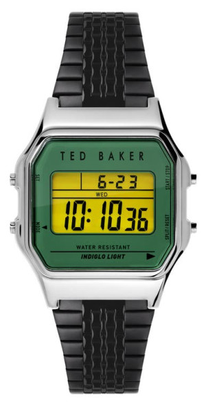 Ted Baker London - Ted '80s Digital Bracelet Watch, 35.5mm in Silver ...