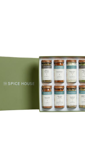 THE SPICE HOUSE - Chicago Heritage Deluxe 8-Piece Spice Collection in Green