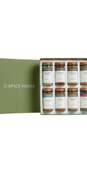 THE SPICE HOUSE - Salt-Free Deluxe 8-Piece Spice Collection in Green