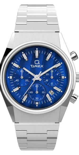 Timex® - Timex Q Timex Falcon Eye Bracelet Chronograph Watch, 40mm in ...