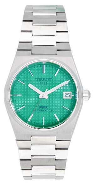 Tissot - PRX Auto Powermatic 80 Bracelet Watch, 35mm in Silver/Light Green