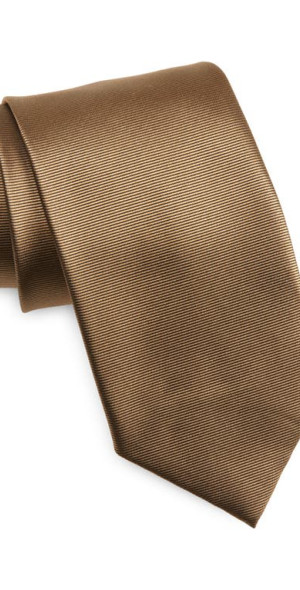 TOM FORD - Solid Mulberry Silk Twill Tie in Hazelnut