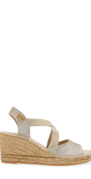 Toni Pons - Sol Wedge Espadrille Sandal in Platinum