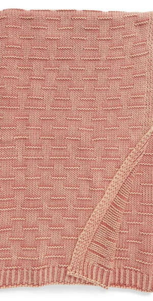Treasure & Bond - Stonewashed Rib Throw Blanket in Pink Dawn at Nordstrom