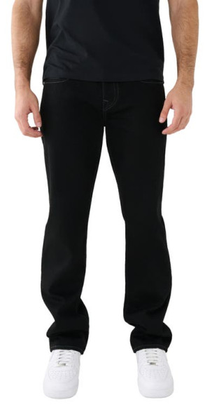 True Religion Brand Jeans - Ricky Straight Leg Jeans in Black Rinse at ...