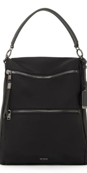 Tumi - Leigh Convertible Backpack/Tote in Black/Gunmetal
