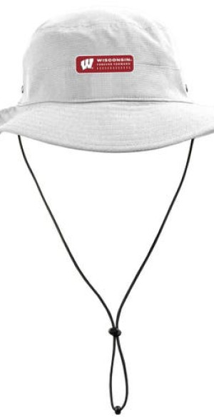 Under Armour - Men's White Wisconsin Badgers Performance Boonie Bucket Hat