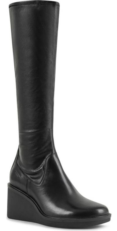 Vagabond Shoemakers - Deena Platform Wedge Knee High Boot in Black at ...