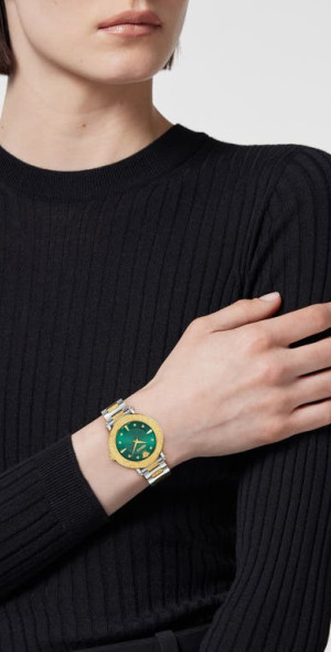 Versace - Greca Sphere Bracelet Watch, 35mm in Two Tone at Nordstrom