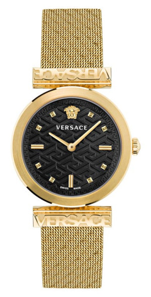 Versace - Regalia Mesh Strap Watch, 34mm in Ip Yellow Gold at Nordstrom