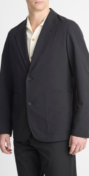 Vince - Tech Dobby Sport Coat in Black