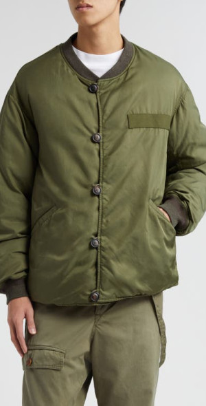 VISVIM - Corps Down Bomber Jacket in Green