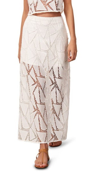 ViX Swimwear - Juli High Waist Cover-Up Maxi Skirt in Off White at ...