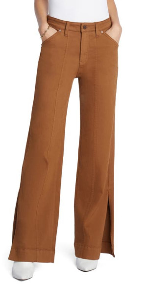 Wash Lab Denim - Relaxed Straight Leg Jeans in Rust at Nordstrom