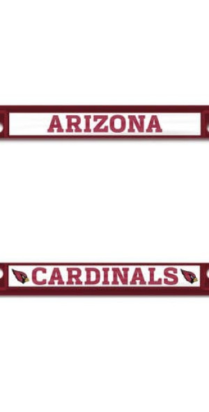 WINCRAFT - Arizona Cardinals Chrome Color License Plate Frame in Red