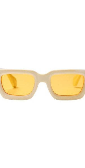 Wisdom - Frame 14 Square Sunglasses in Bone