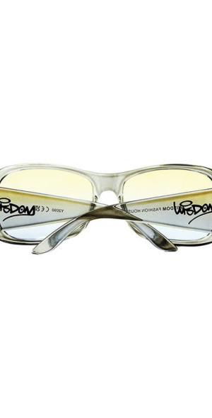 Wisdom - Frame X 64mm Oversize Gradient Rectangular Glasses in 3D Gray