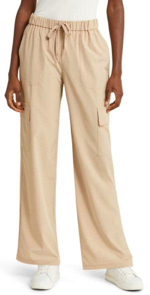 zella - Interval Utility Cargo Pants in Tan Nomad at Nordstrom