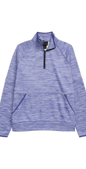 zella - Kids' Pyrite Lite Quarter Zip Pullover in Blue Clematis at ...