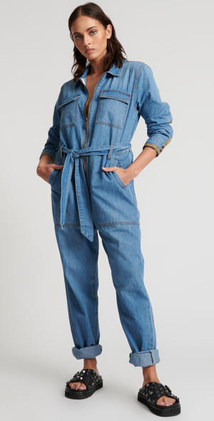 One Teaspoon - Ciao Blue Claudia Overall