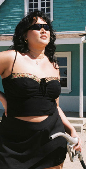 Princess Polly Curve - Sarella Bustier Top Black Curve