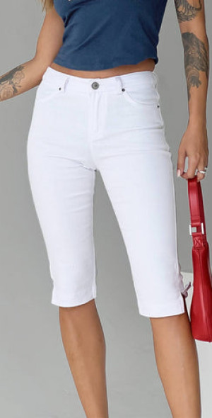 Princess Polly Lower Impact - Meet Me Capri Pants White