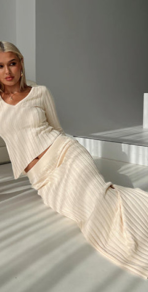 Princess Polly - Ozias Knit Set Cream