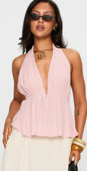 Princess Polly - Saddler Halter Top Pink