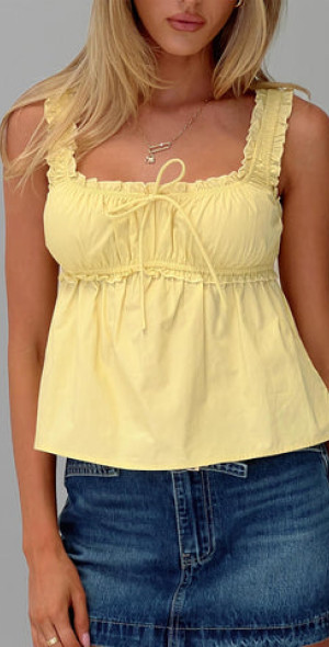 Princess Polly - Thalira Top Yellow
