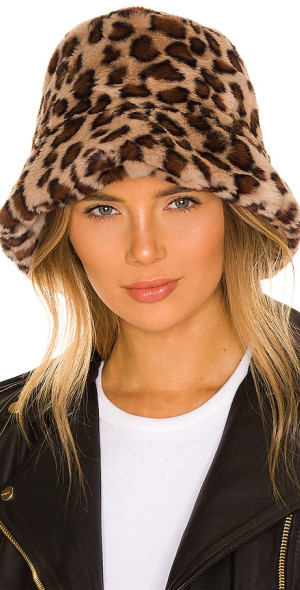 Adrienne Landau - Faux Fur Bucket Hat