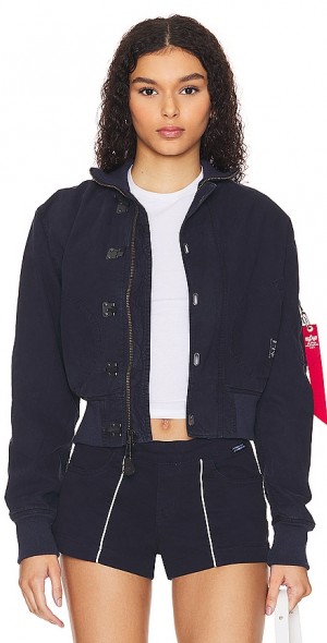 ALPHA INDUSTRIES - Us Navy Cropped Jacket