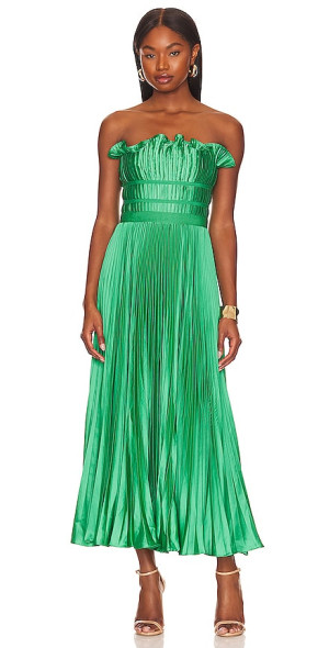 AMUR - Giada Pleated Dress