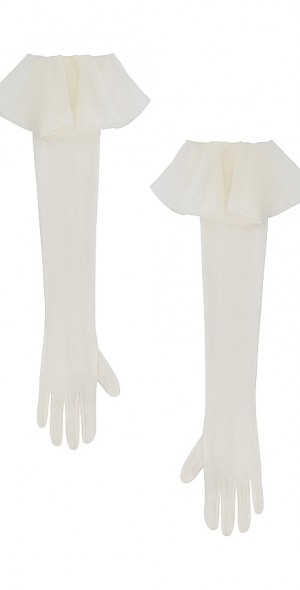 Anna October - Ruby Ruffle Gloves